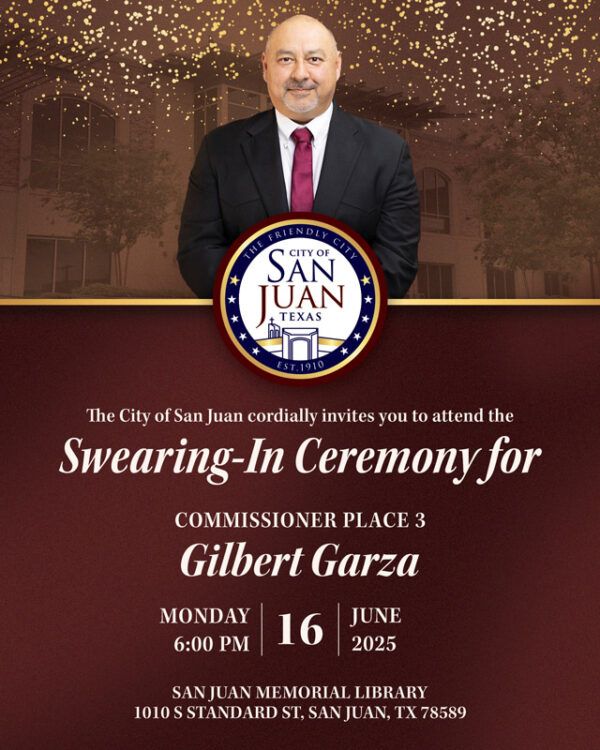 Swearing-In Ceremony For Commissioner Place 3 Gilbert Garza – The City ...