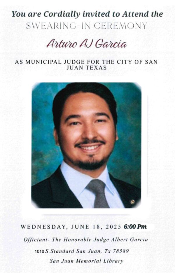Swearing-In Ceremony for Municipal Court Judges Juan Zamora & Arturo ...